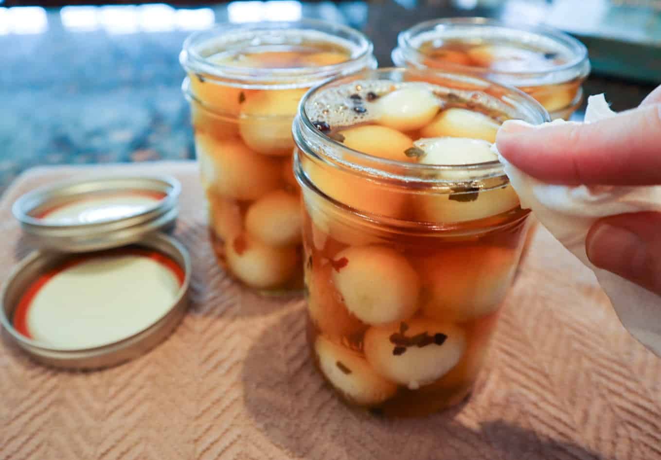 Old English Style Pickled Onions ~ The Recipe Bandit