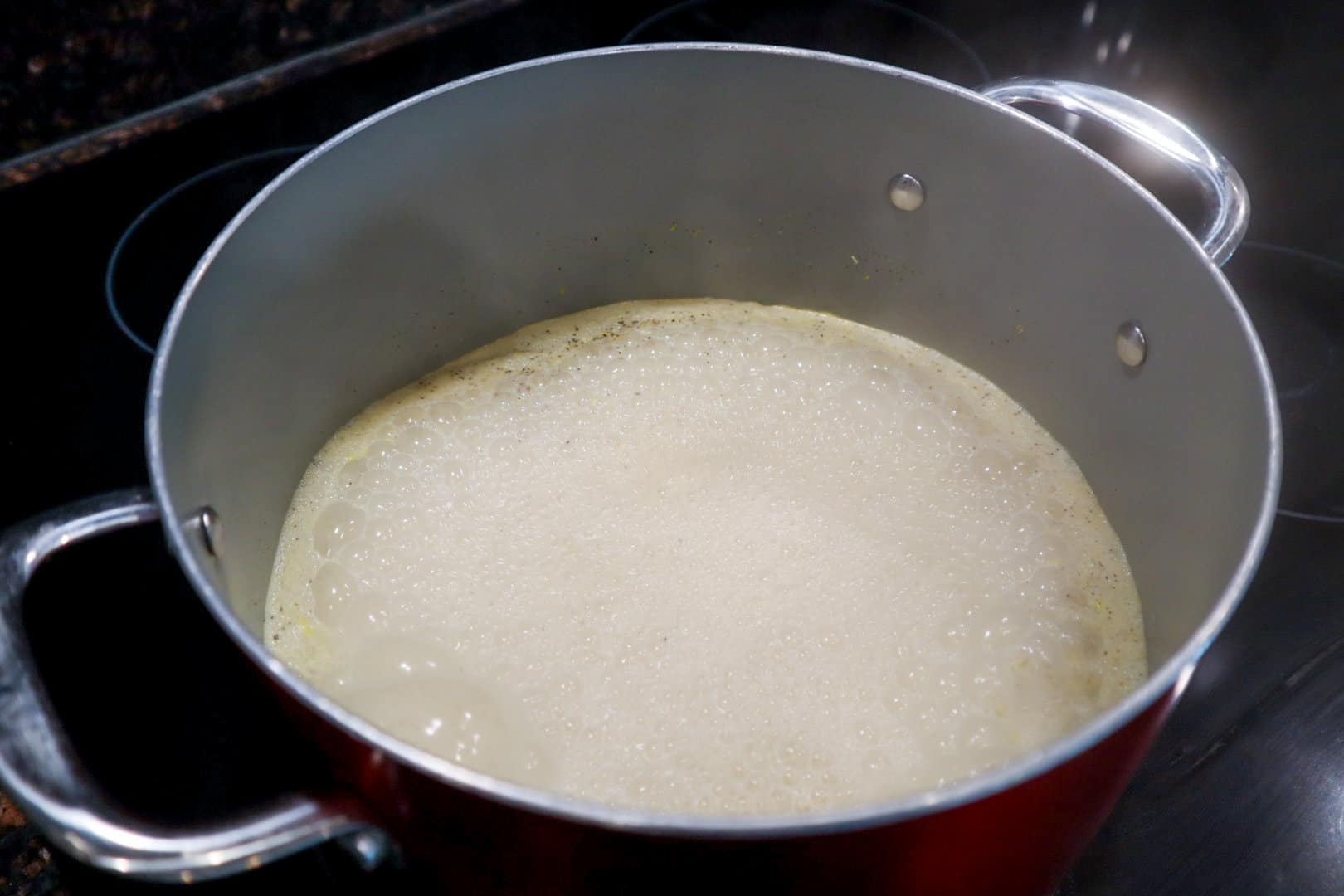 Creamy Chicken Linguine with Brie ~ The Recipe Bandit