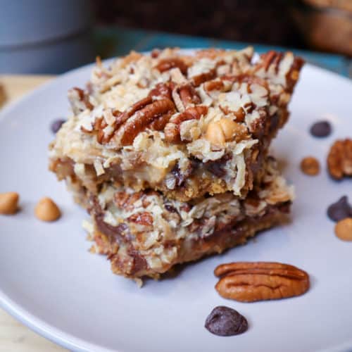 Seven Layer Magic Bars ~ The Recipe Bandit