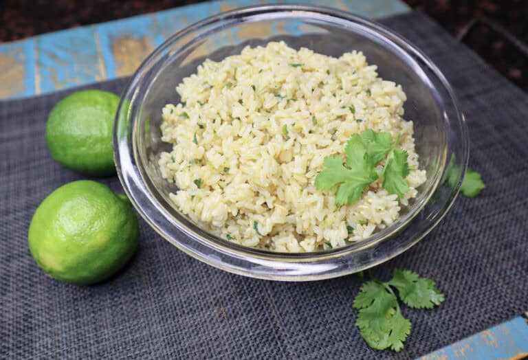 Five Minute Cilantro Lime Rice ~ The Recipe Bandit