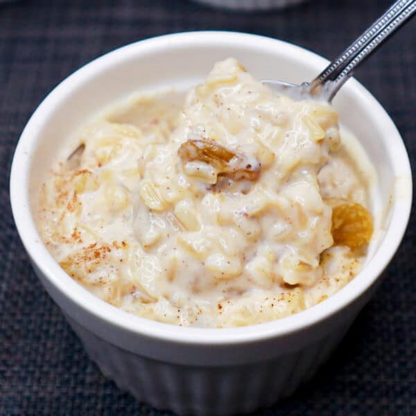 Classic Stovetop Rice Pudding (with Raisins) ~ The Recipe Bandit